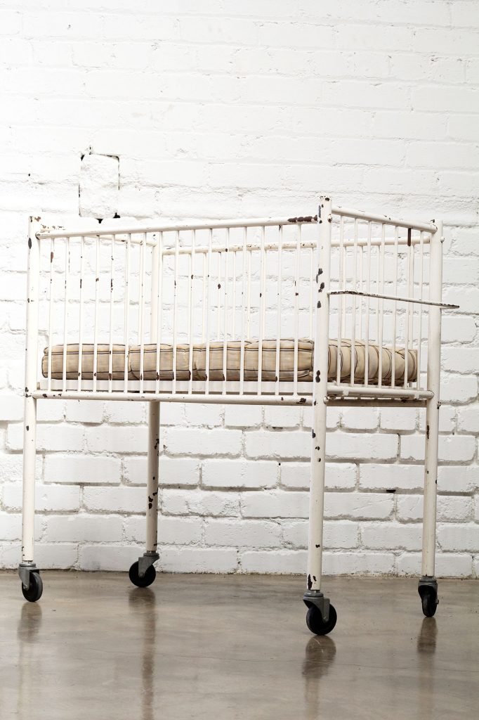 Vintage Hospital Metal Cot - Rivet - Vintage Shop & Gallery from Raglan