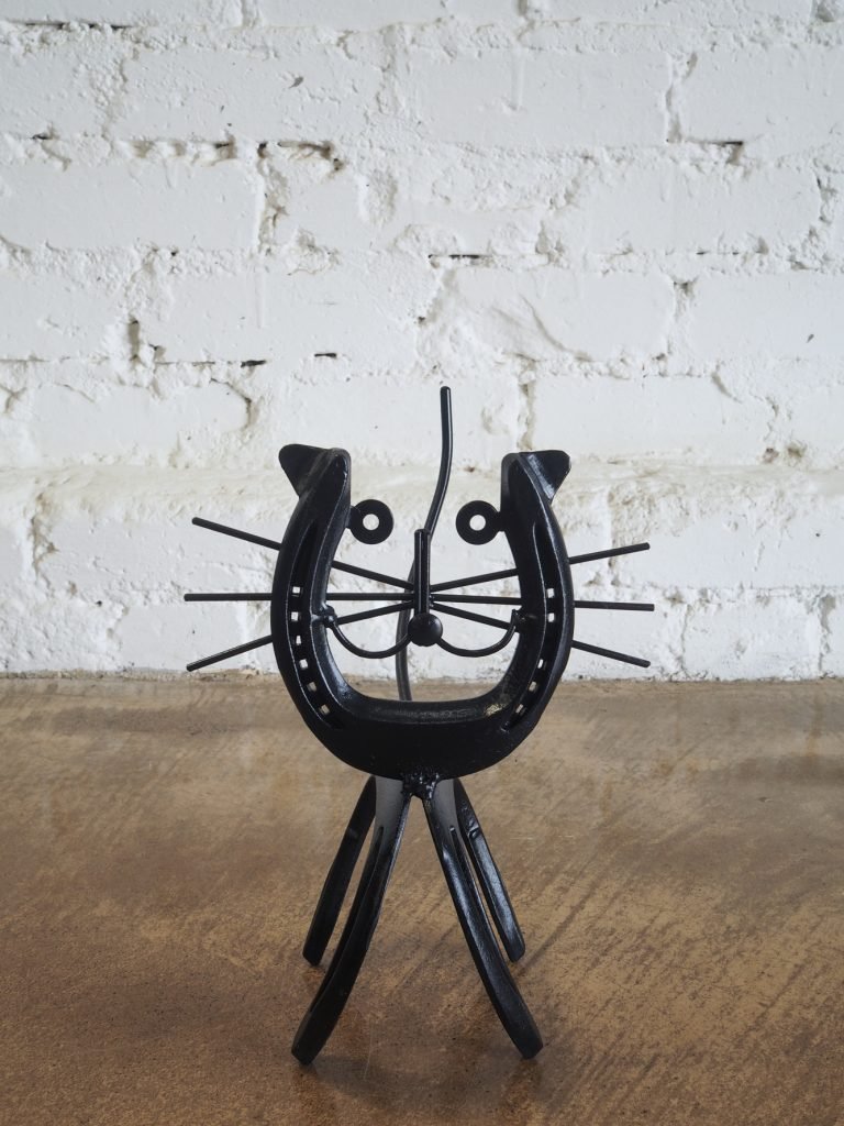 Metal Cat - large - Rivet - Vintage Shop & Gallery from Raglan