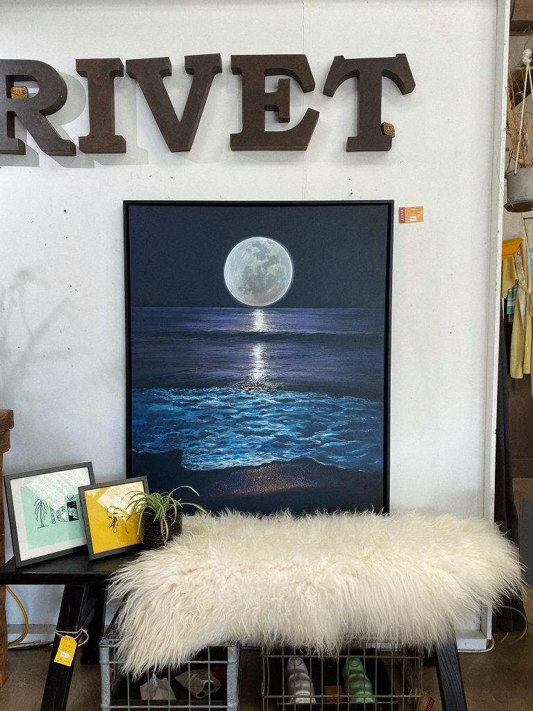 ‘FULL MOON’ – Bruce McLachlan - Rivet - Vintage Shop & Gallery from Raglan