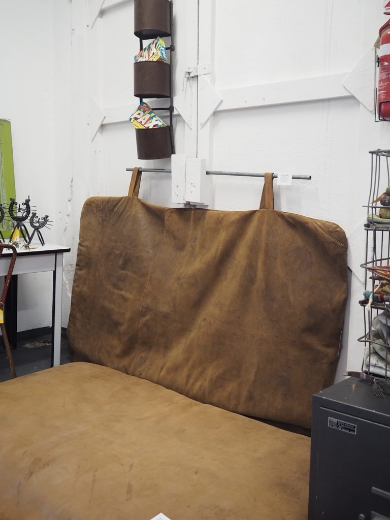 Vintage German Leather GYM Mat - dark brown - Rivet - Vintage Shop ...