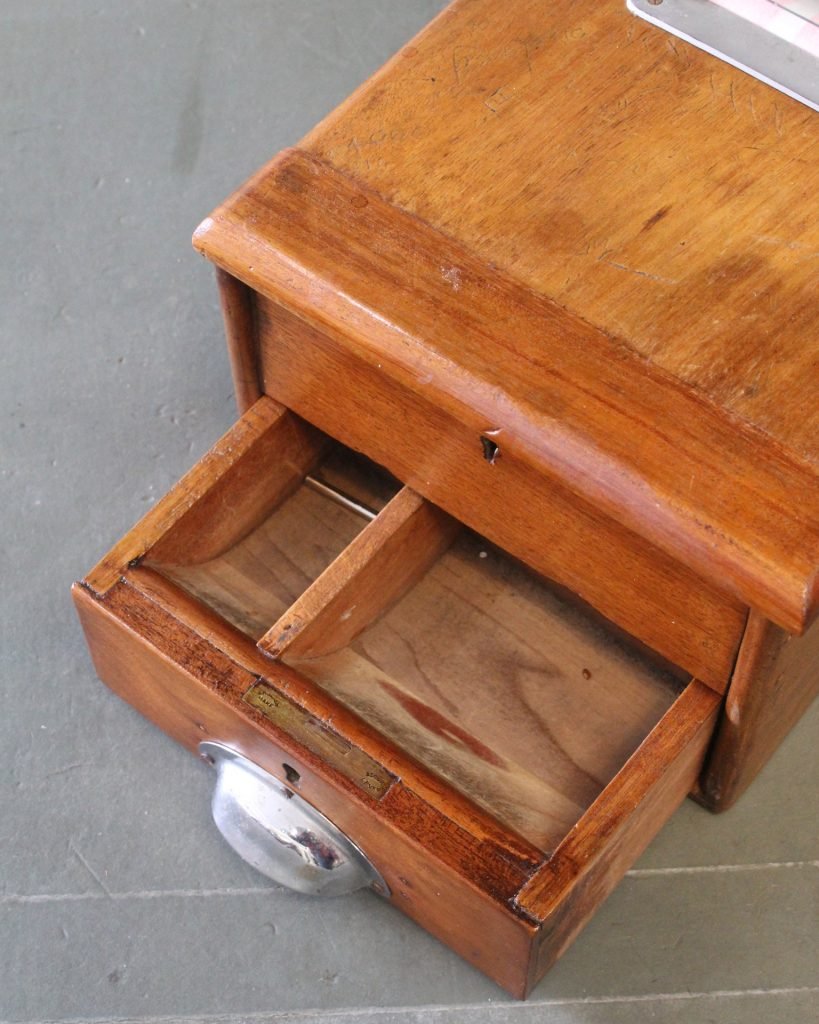 Wooden antique cash register 1930's - Rivet Vintage
